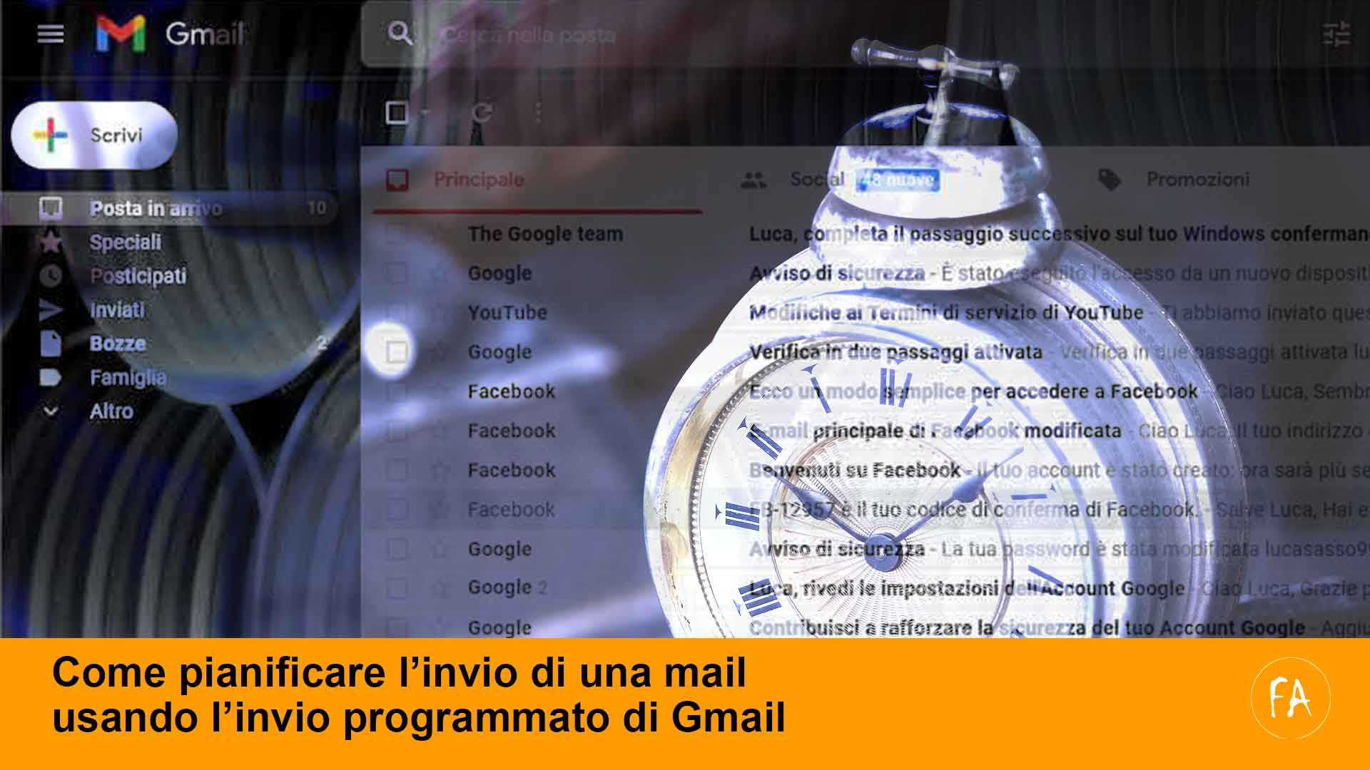 Come pianificare l'invio di una email con gmail - Guida Pratica