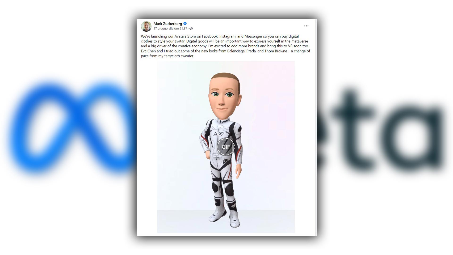 Meta Avatar Fashion Store, uno shop per acquistare un avatar digitale