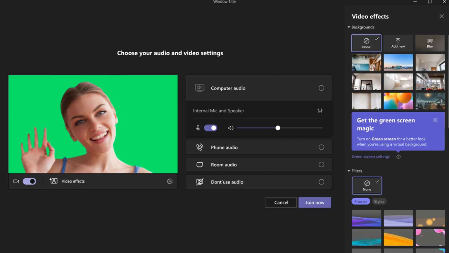 Microsoft Teams introduce il green screen per gli sfondi delle call